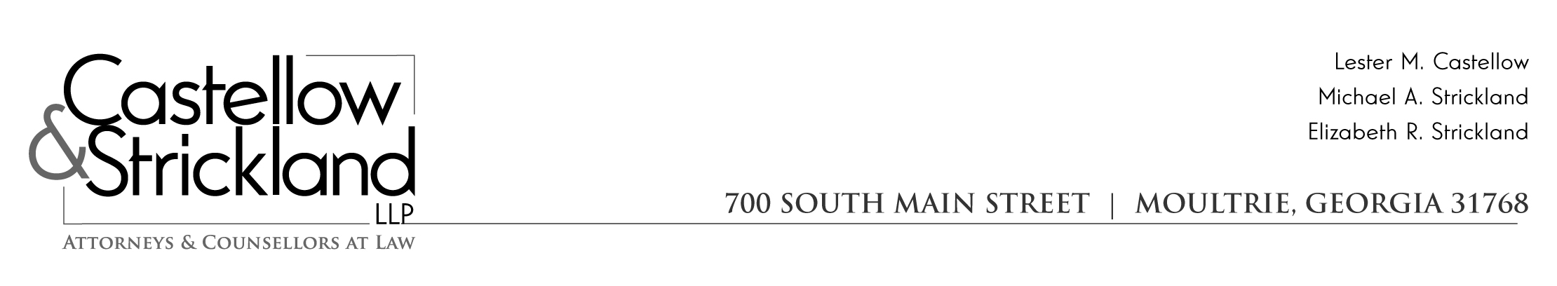 Castellow and Strickland Attorneys and Counsellors at Law – Lester ...